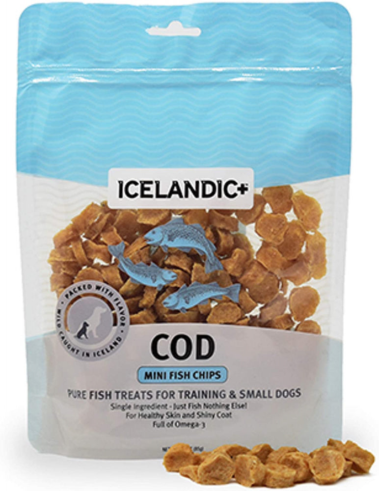 Icelandic+ Mini Cod Fish Chips Small Dog Treats – Pet-Go-Round
